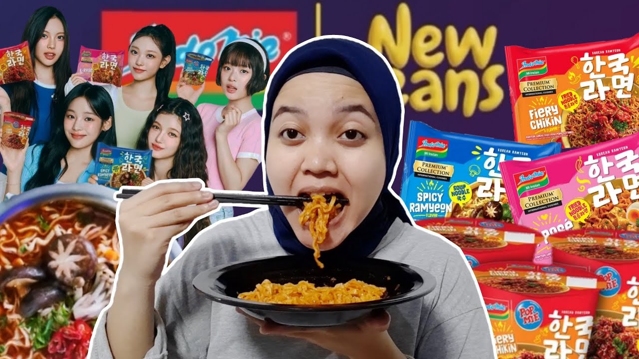 INDOMIE NGELUARIN VARIAN RASA MIE KOREA ?!! | INDOMIE X NEW JEANS ...