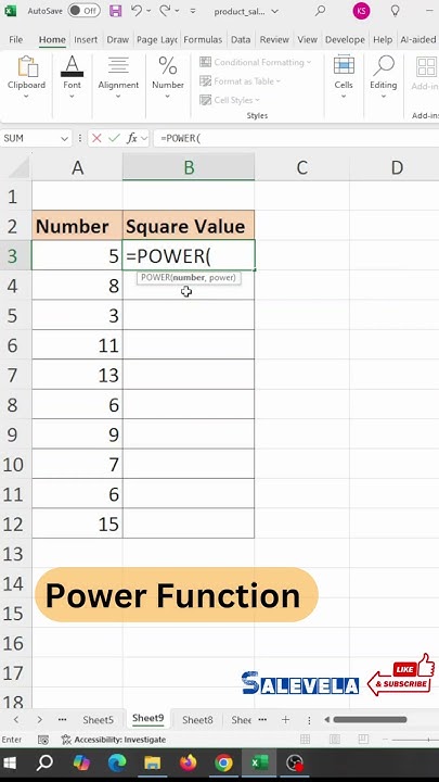 Excel Power Function Trick⚡| Boost Your Calculations Instantly! - YouTube