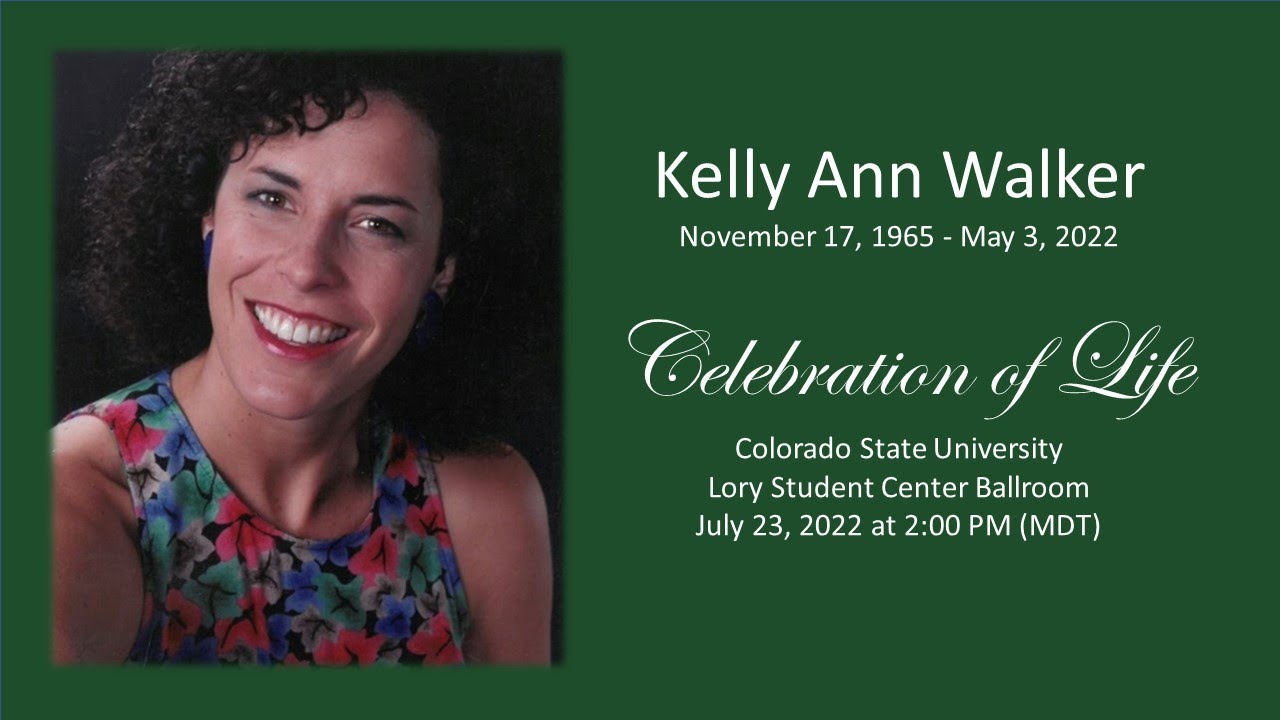 Celebration of Life for Kelly Walker - YouTube