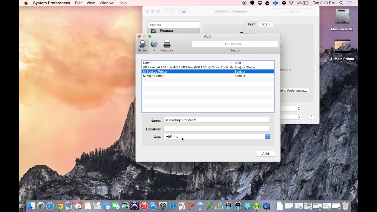 SI Backup Printer - YouTube