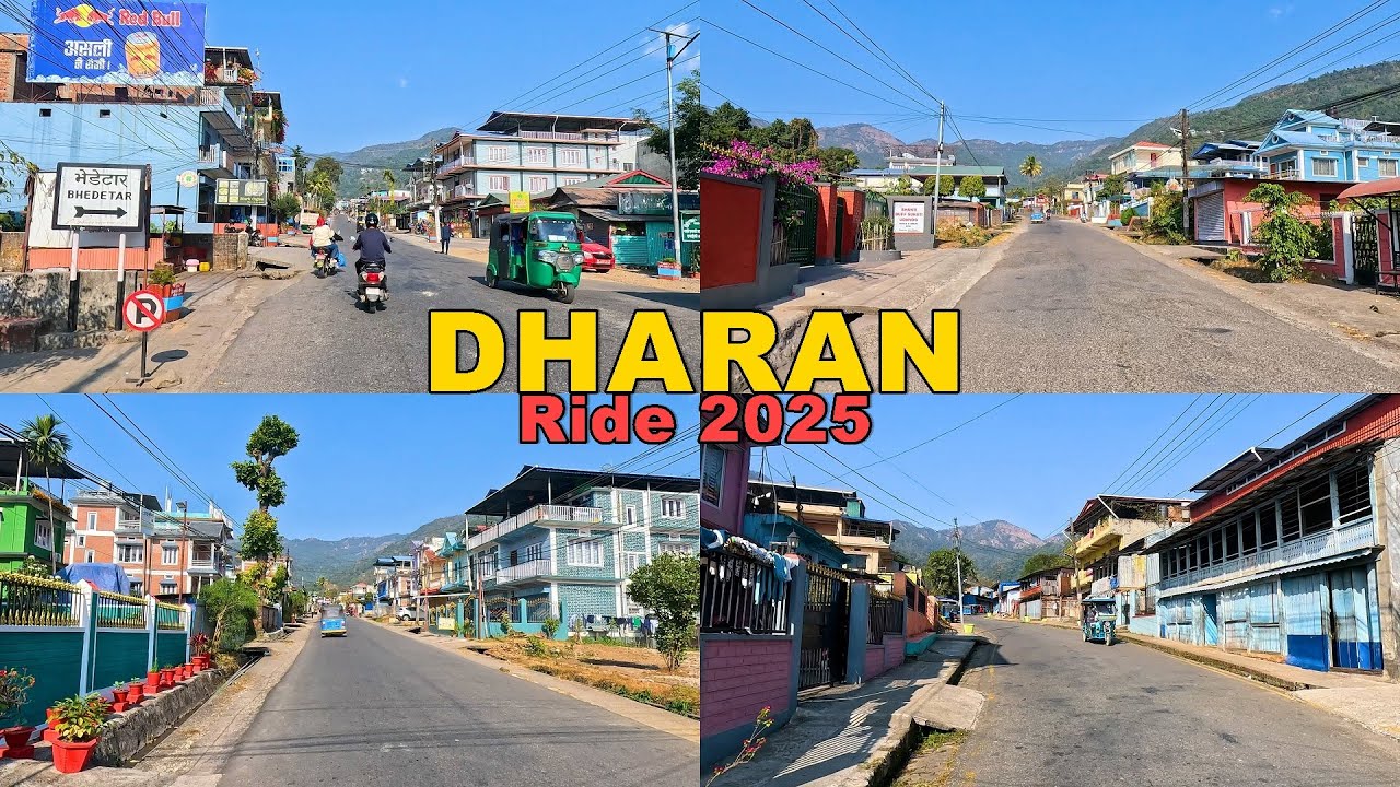 Dharan City Ride on SATURDAY Sunny Cozy Day - 4K Budhasubba to SDS Rock ...