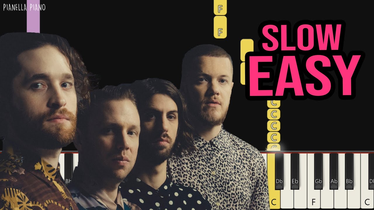 Imagine Dragons - Bones | SLOW EASY Piano Tutorial by Pianella Piano ...