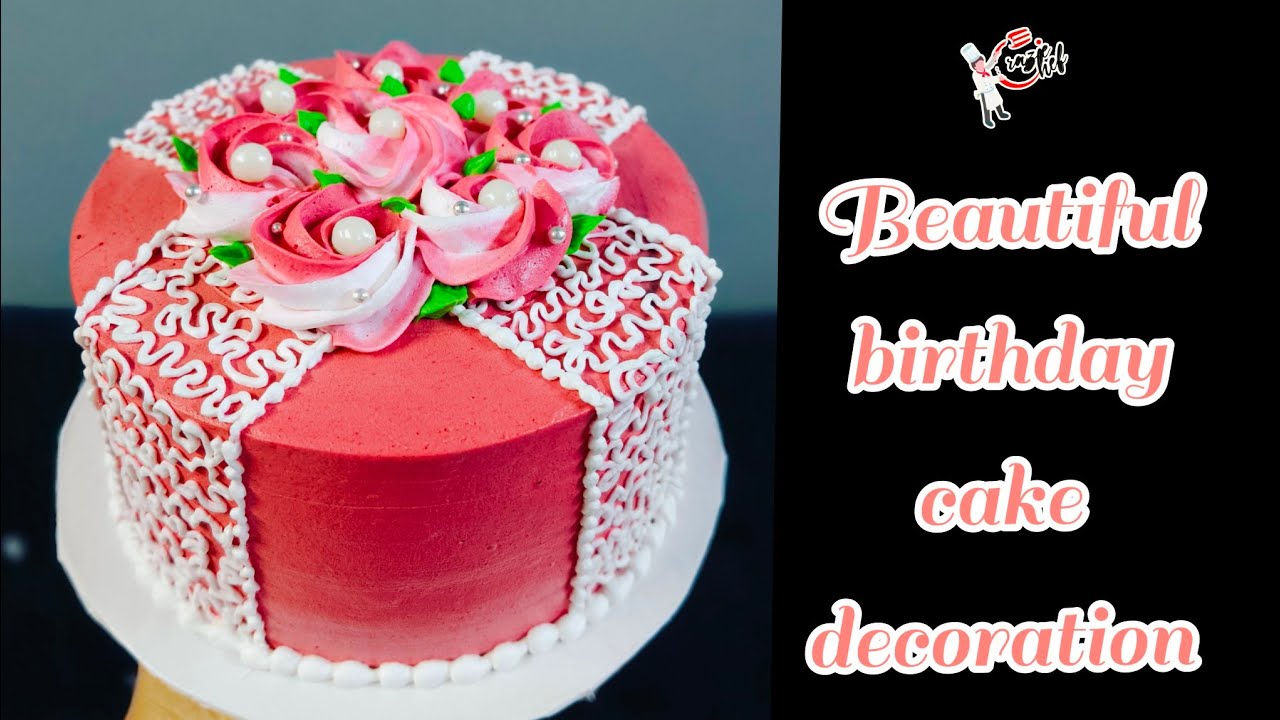 Beautiful Birthday Cake Decorating Tutorial - YouTube