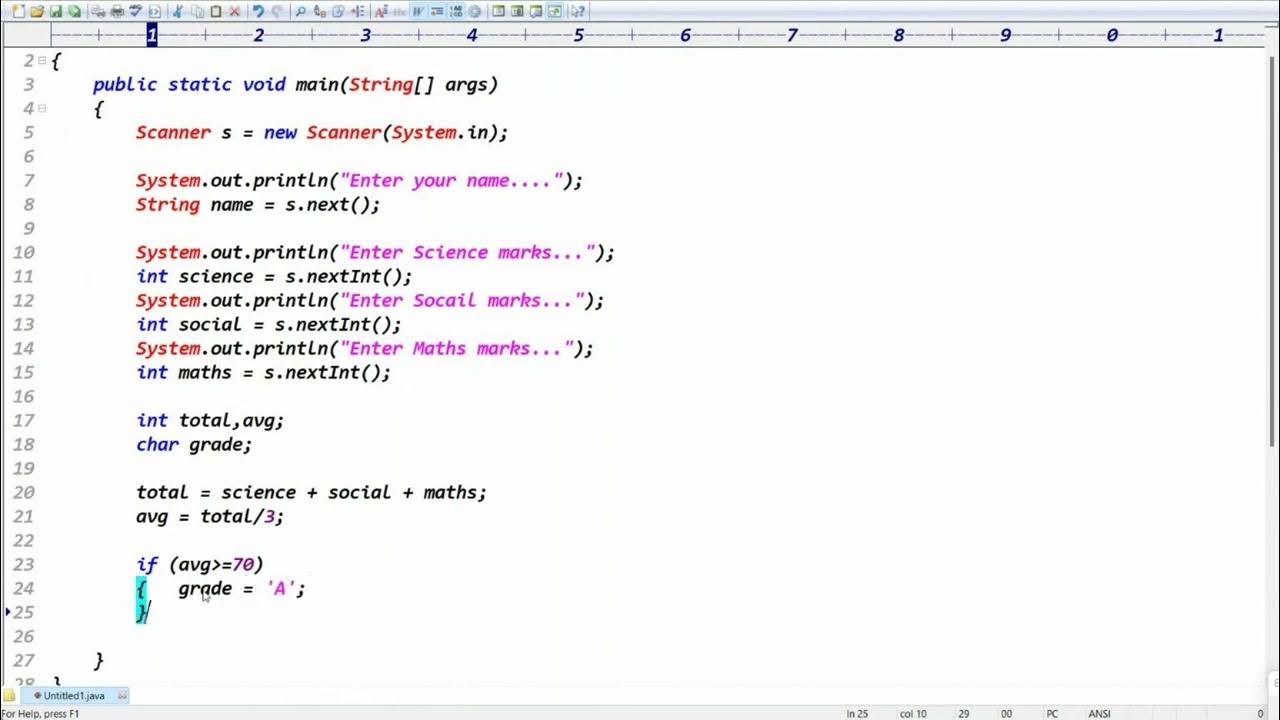 Assignment 5 || Student marks Grade Printing || COREJAVA assignments || MR. RATAN SIR - YouTube