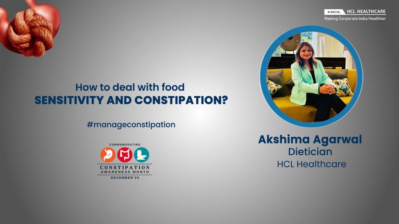 Food Sensitivity and constipation | HCL Healthcare - YouTube