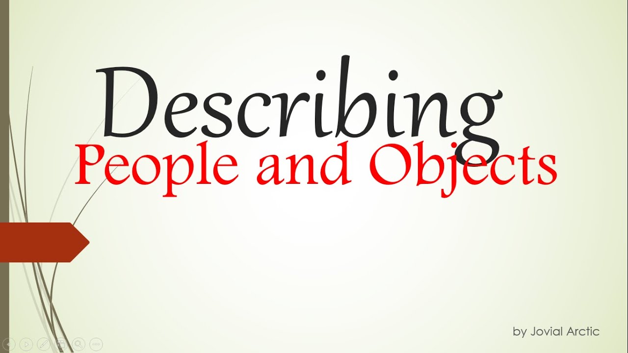 Describing People And Object for 6th Grade - YouTube
