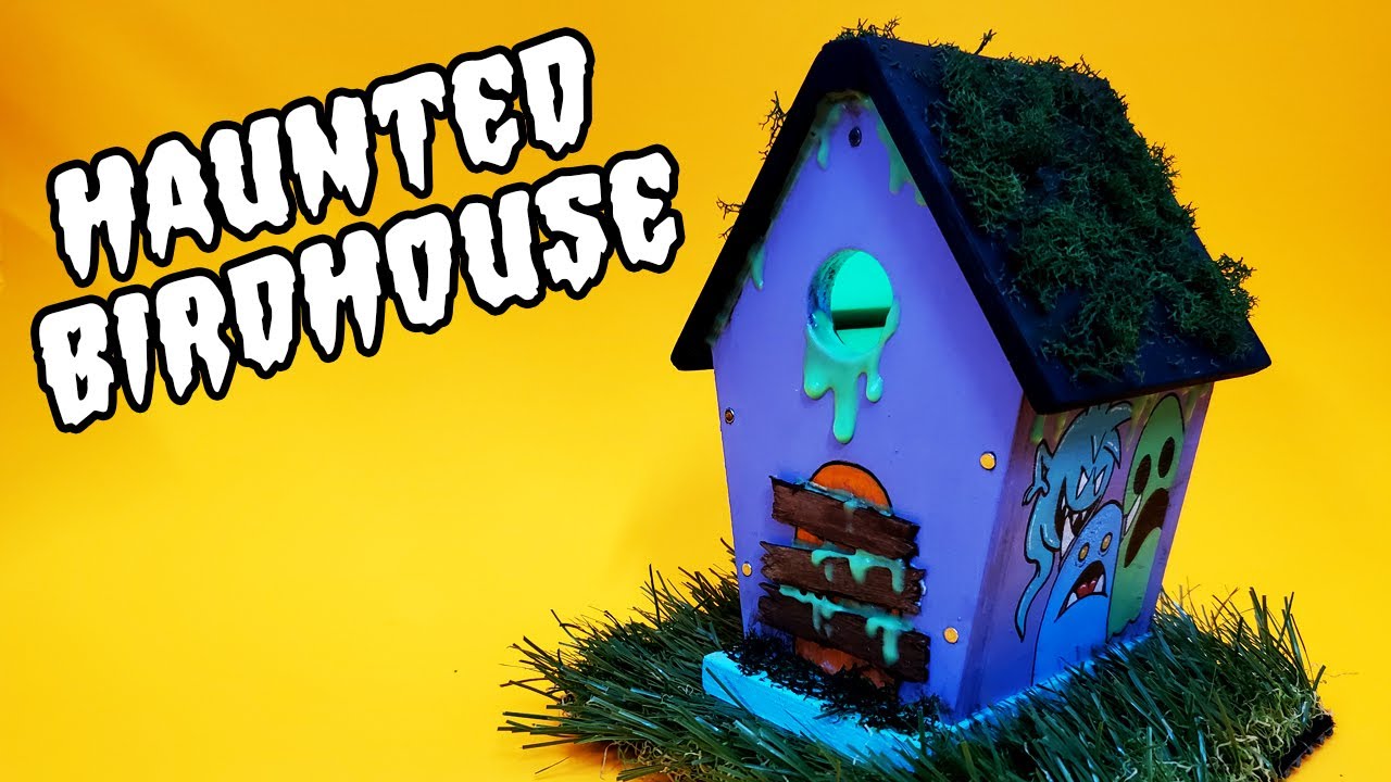 Building a Haunted Halloween Birdhouse - YouTube