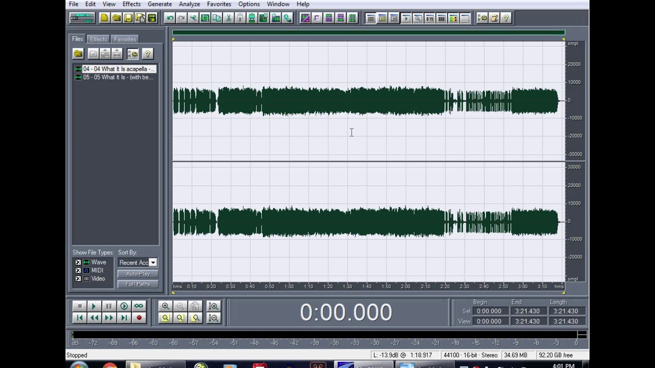 How to mix and master RnB vocals on cool edit pro - YouTube