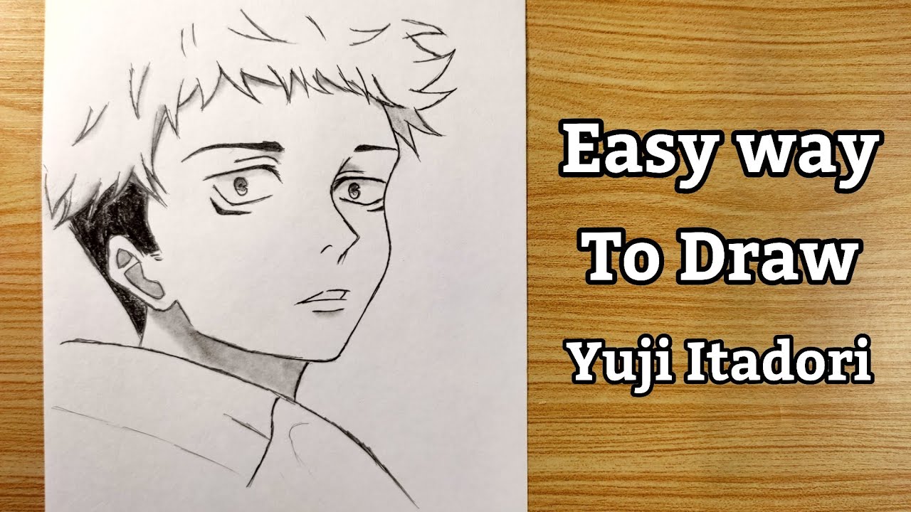 How to draw yuji itadori from jujutsu kaisen | easy to draw anime ...