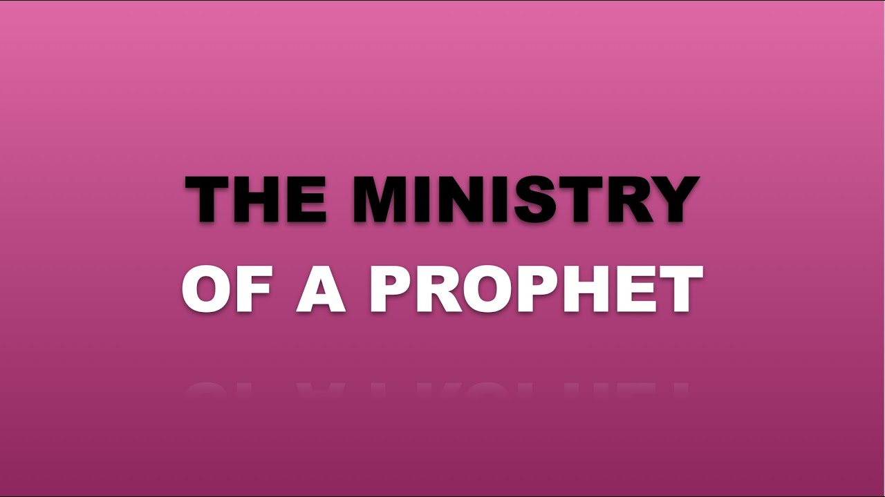 THE MINISTRY OF A PROPHET. NABI, NGUNZA - YouTube