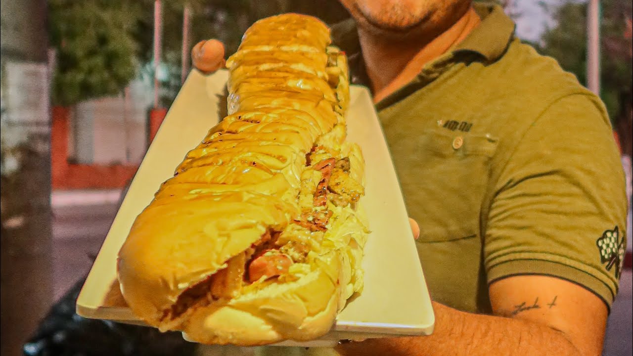 Medio metro de PERRO CALIENTE en Barranquilla, uno de los perros más ...