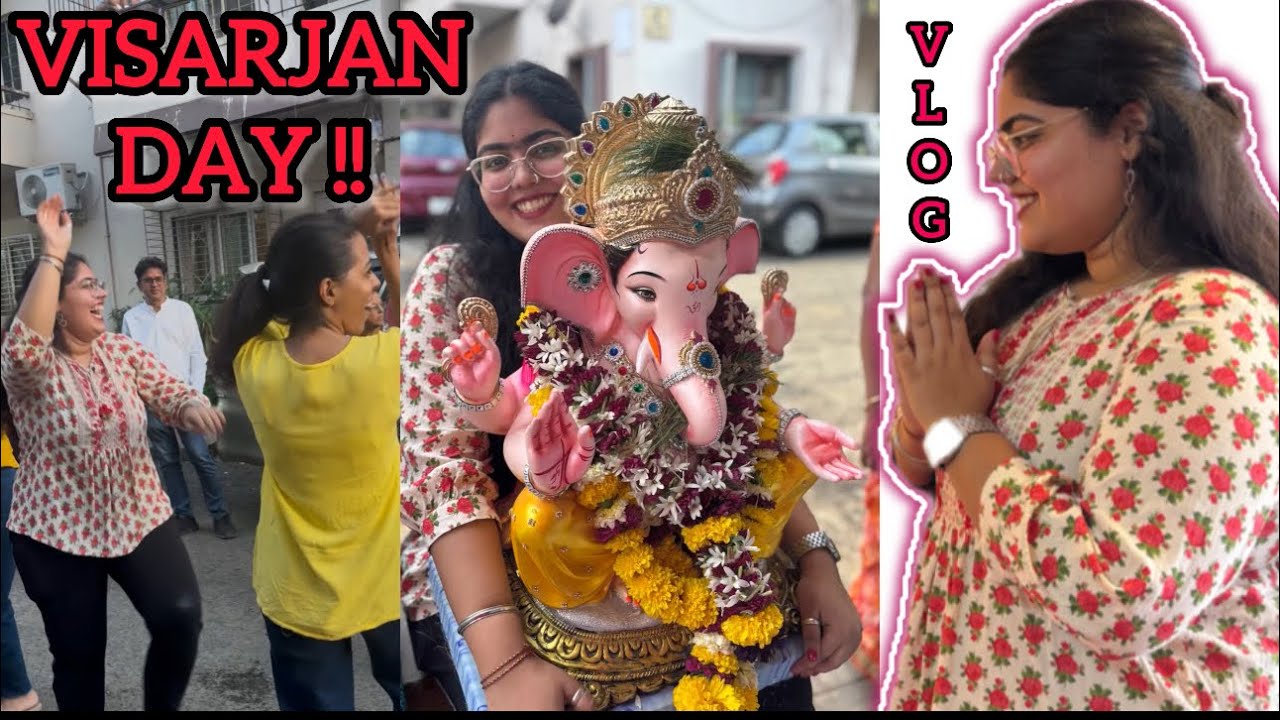 Visarjan Day Vlog | Anant Chaturdashi GITIKA SURESH MAYANI - YouTube