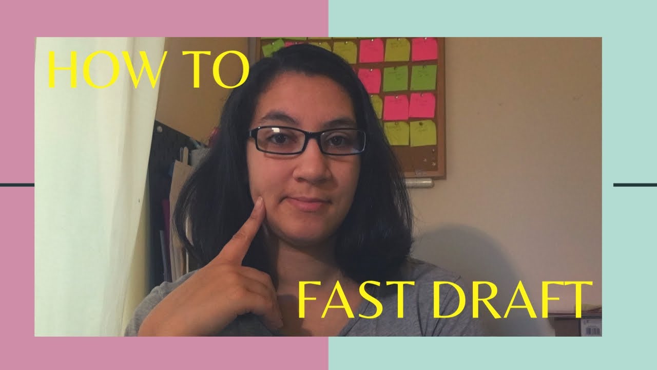 How To Fast Draft Your Novel - YouTube