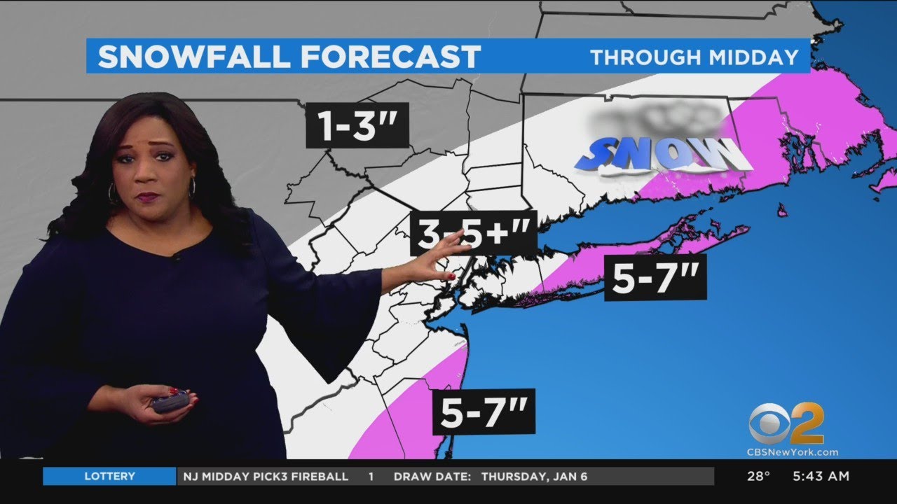 New York Weather: CBS2's 1/7 Friday Morning Update At 5:45 AM - YouTube