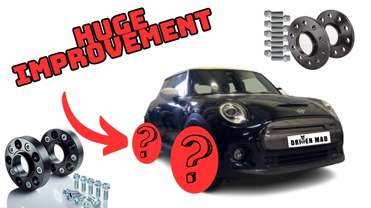 Fitting wheel spacers to a 2020 MINI Cooper ev - YouTube