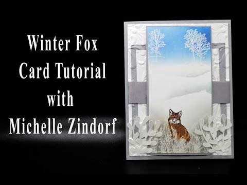 Winter Fox Card Tutorial with Michelle Zindorf - YouTube
