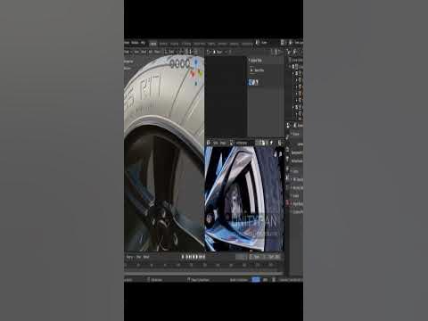 short - Realistic tire and rim shader tutorial - blender 3d - realtime - YouTube