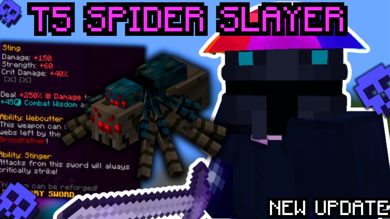 The T5 Spider slayer effect is CRAZY!.. (Hypixel Skyblock) - YouTube