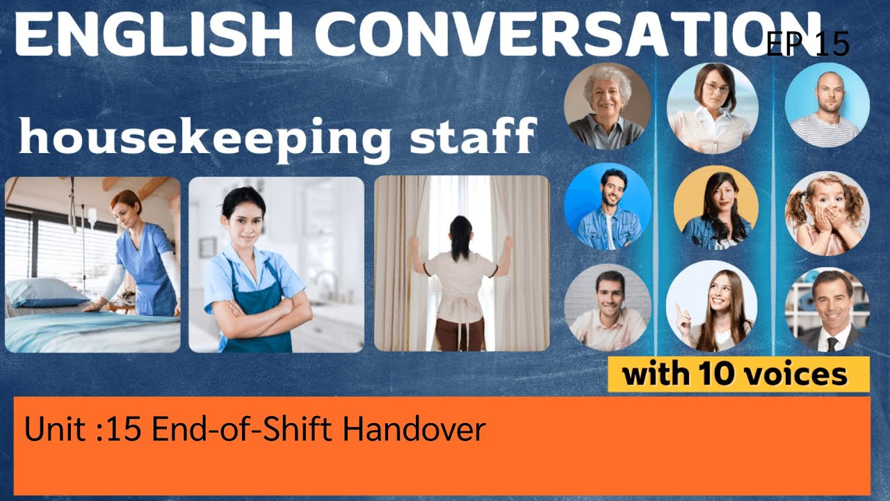 English Conversation housekeeping staff End of Shift Handover - YouTube