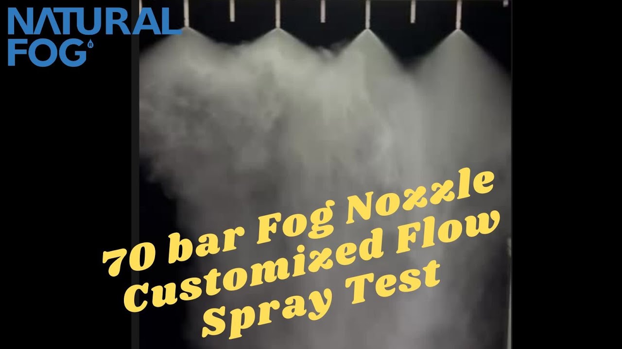 Indian Customer Inquiry - Fog Nozzle Spray Pattern Test with 2 ...