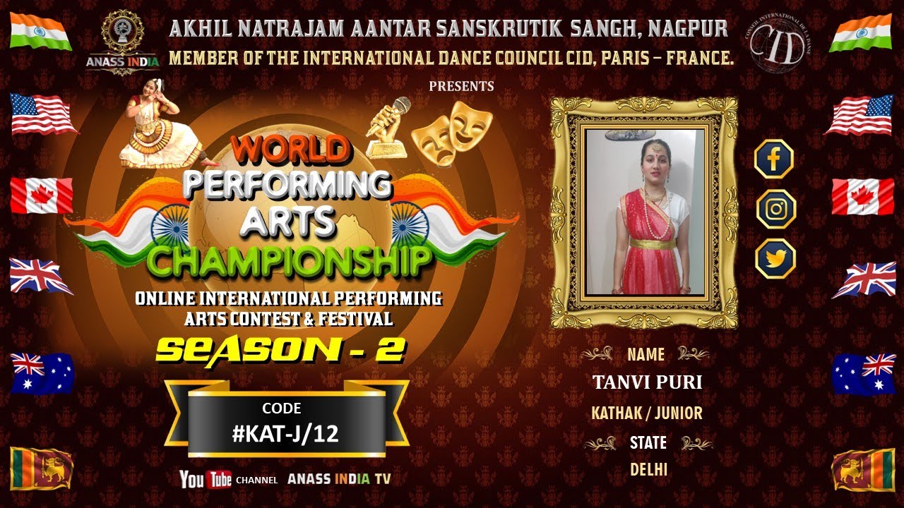 TANVI PURI (NEW DELHI) CODE #KAT-J/12, ANASS INDIA. - YouTube
