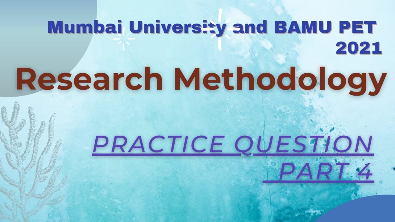 Mumbai university and BAMU PET 2021 practice questions|Pet 2021| phd ...