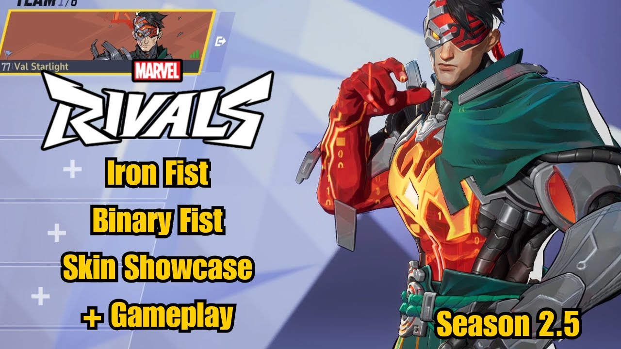 Iron Fist | Binary Fist Skin Showcase | Marvel Rivals Gameplay | Season ...