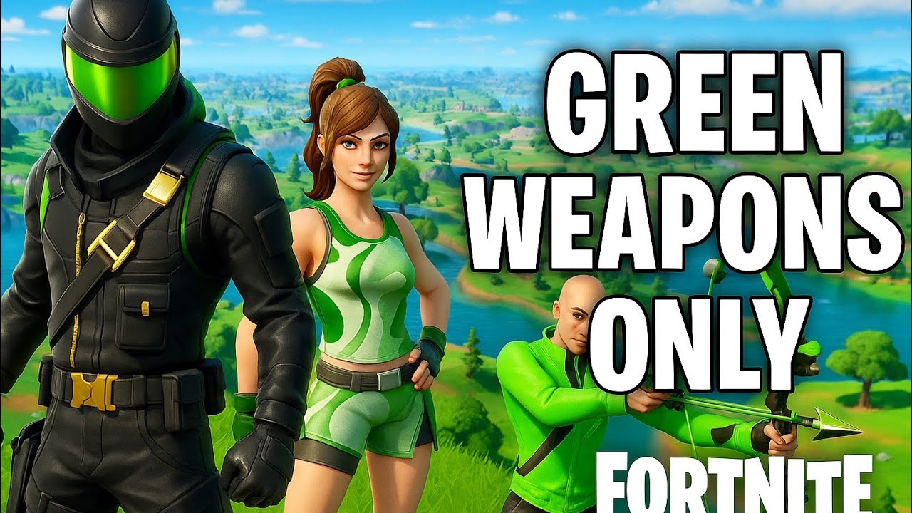 green weapons only challenge in fortnite - YouTube