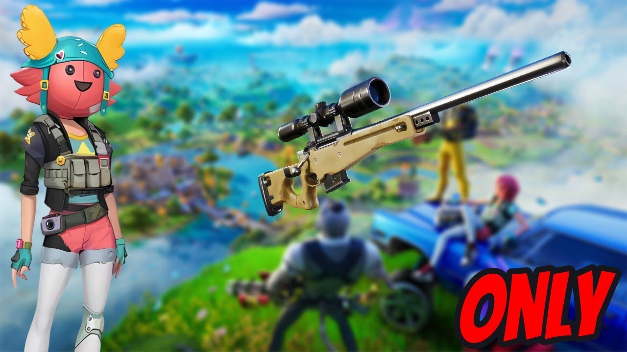ONLY SNIPERKA CHALLENGE VO FORTNITE!! - YouTube