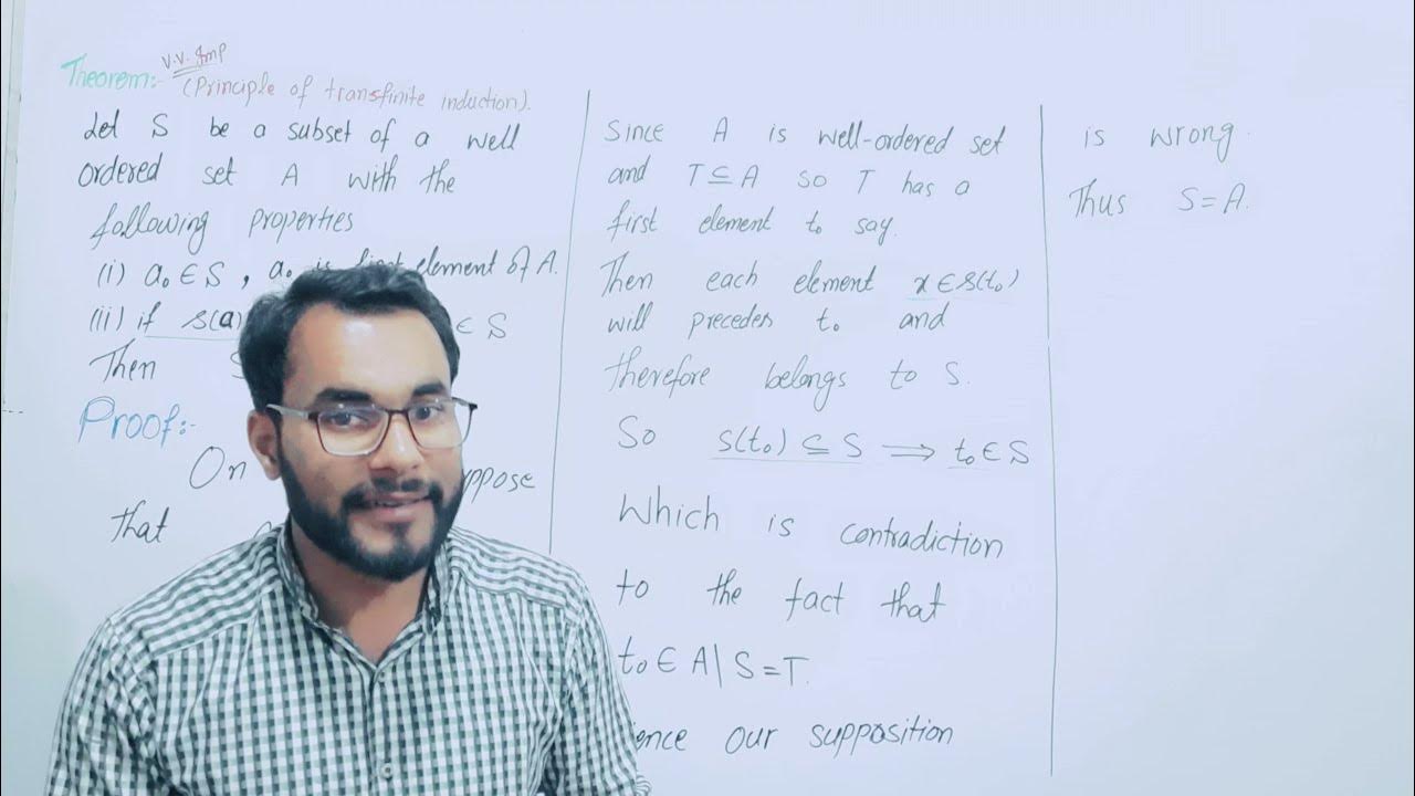 Advanced set theory// Principle of transfinite induction proof - YouTube