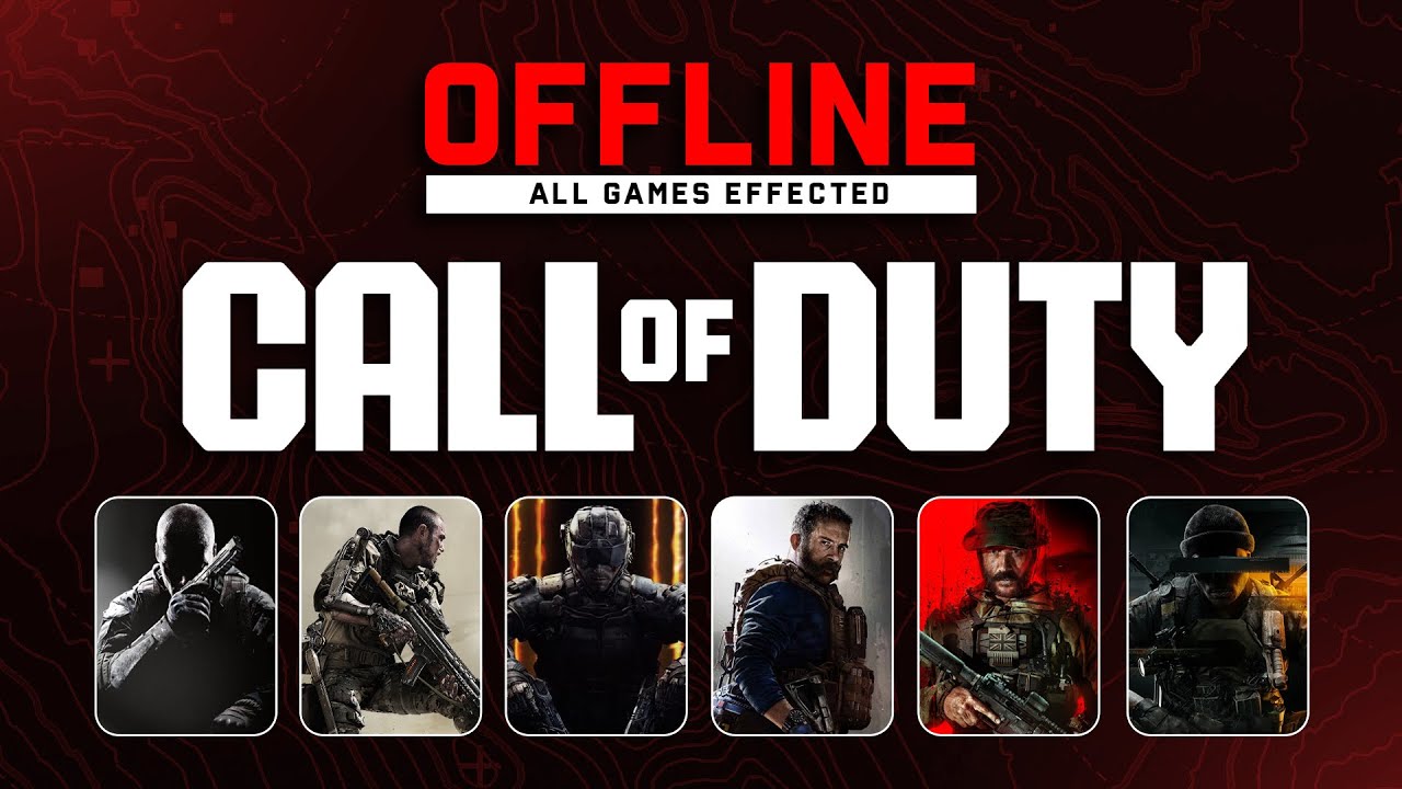 EVERY CALL OF DUTY WENT COMPLETELTY OFFLINE (17+ Games) - YouTube