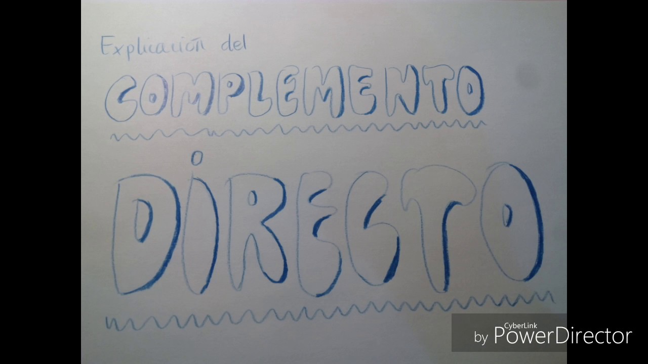 Complemento Directo - YouTube
