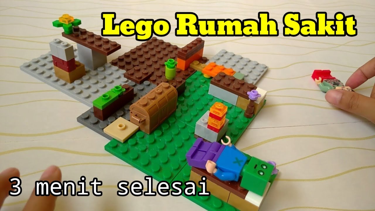 Membuat rumah sakit dari lego, cukup 3 menit sudah jadi lego rumah ...