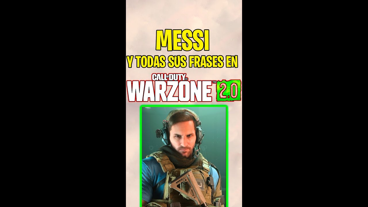 Así es Messi en warzone 2 y modern warfare 2 - YouTube