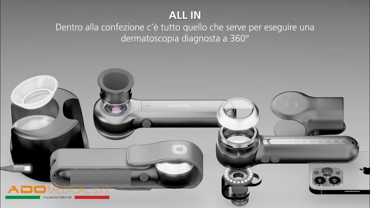 ADOMEDICAL.IT | DERMATOSCOPIO DERMLITE DL5 - YouTube