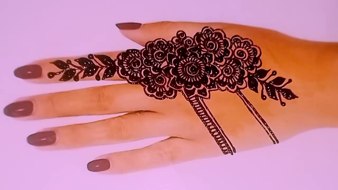 Simple & Stylish Mehendi Design | Easy Henna Tutorial - YouTube