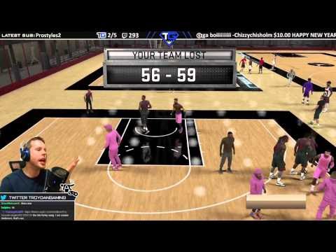 NBA 2k15 Troydan freaks out at the end of the game - YouTube