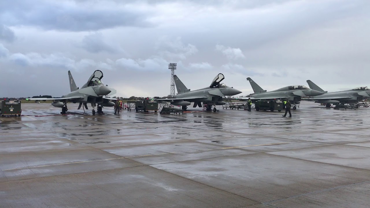 RAF Typhoon training 1 - YouTube