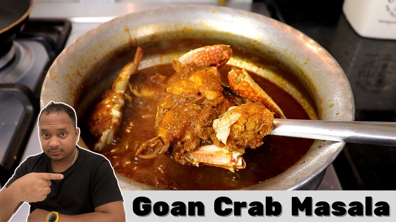 Crab Masala In Goan Style | Masala Crab in Thick spiced curry | Crab ...