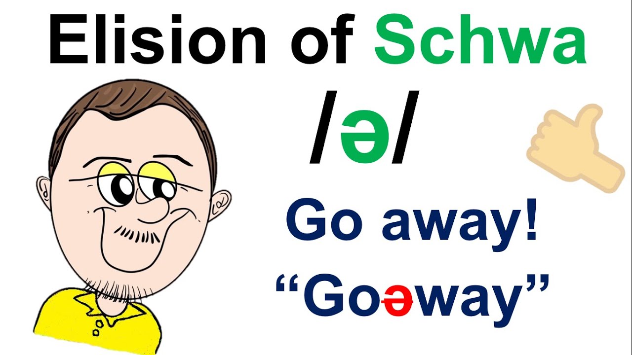 Elision of schwa /ə/ - Connected speech - YouTube