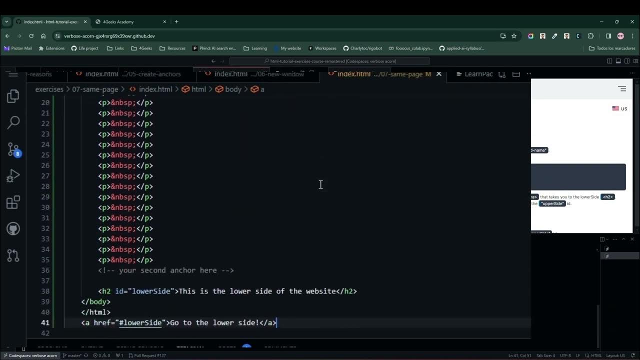 APRENDE HTML - 07 Same page - YouTube