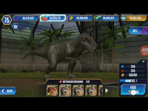 Jurassic World MAX lvl 40 Metriacanthosaurus - YouTube