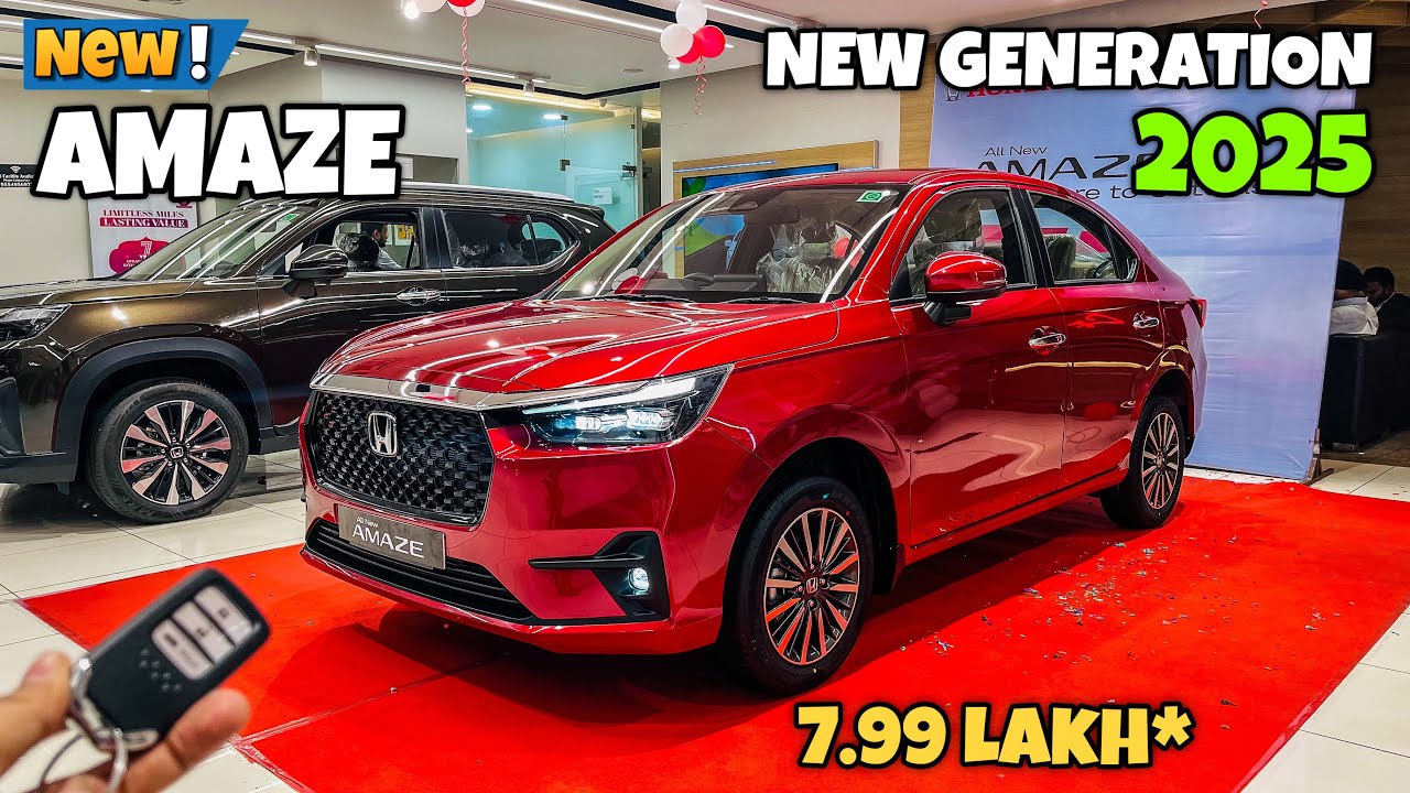 Finally New Honda Amaze Is Here ️ | New Honda Amaze 3rd Generation 2025 | New Amaze Review - YouTube