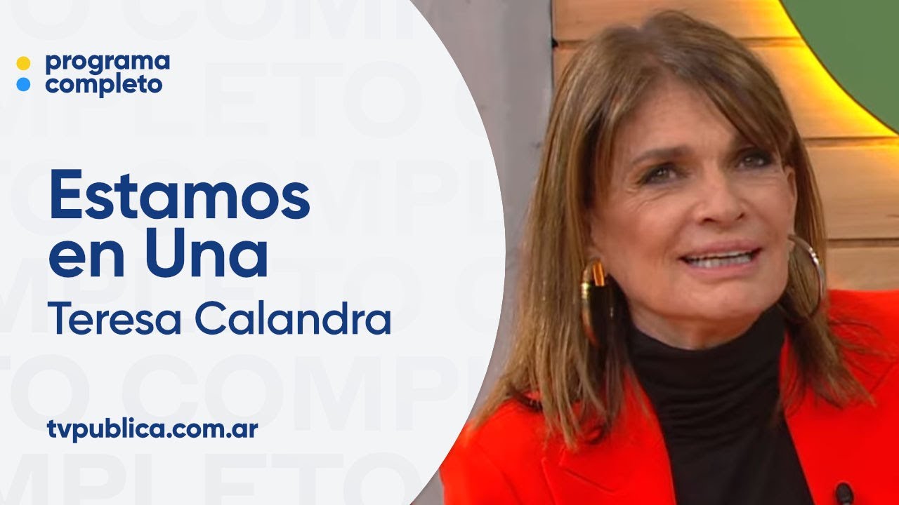 Entrevista a la icónica modelo Teresa Calandra - Estamos en Una - YouTube