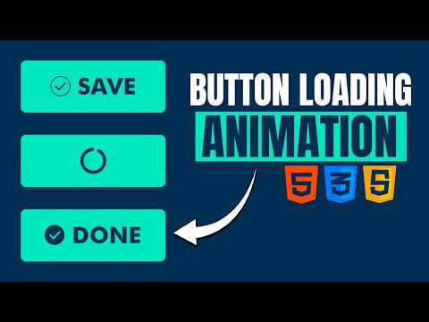 Cómo crear un BOTON de Carga Web (Button Loader Spinner) con Animaciones CSS3 y JavaScript - YouTube