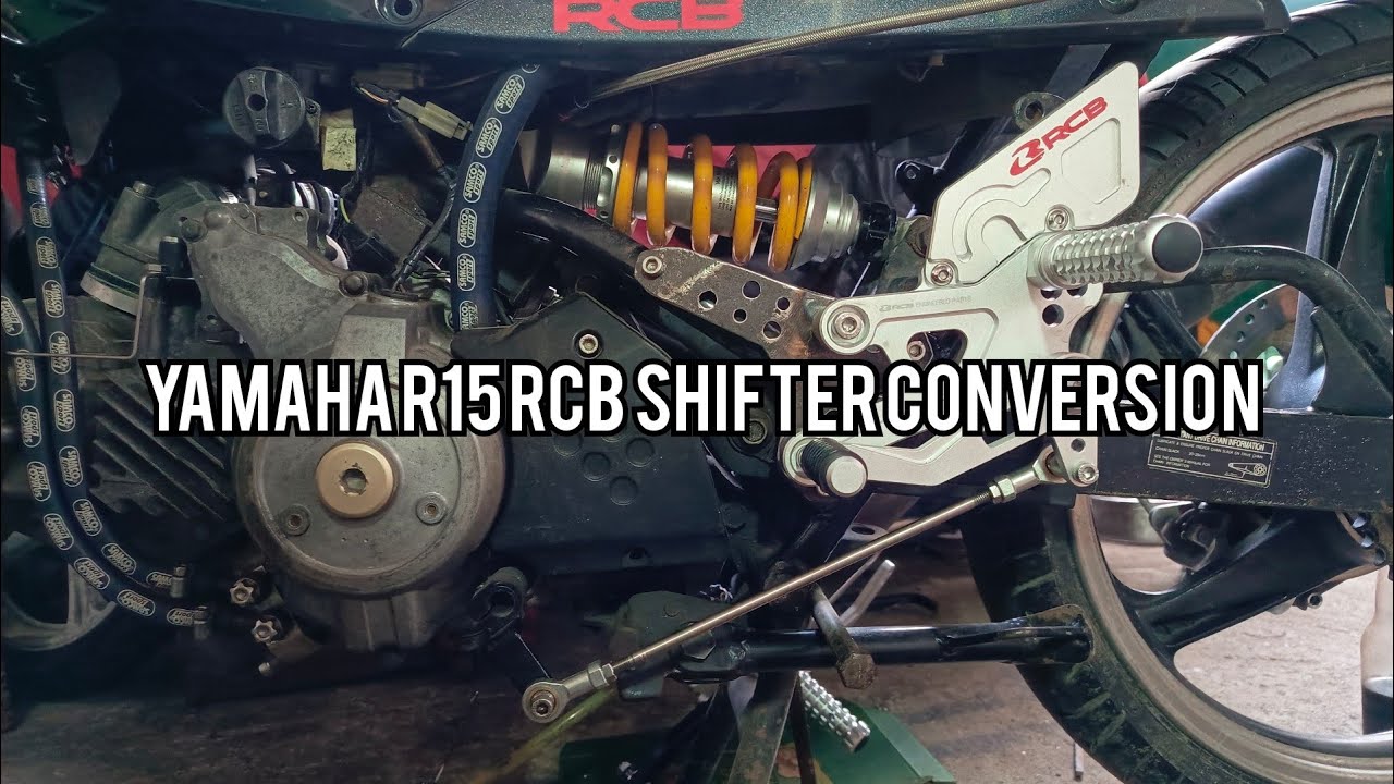 Paano i convert ang Yamaha R15 RCB shifter sa Kawasaki Fury 125 - YouTube