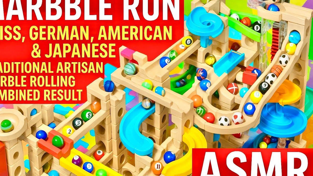 Marble Run Traditional marble healing sound machine complex coaster ...