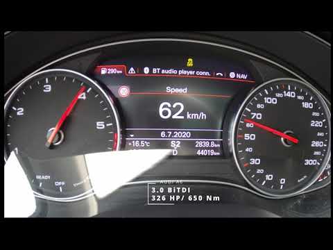 Audi A6 3.0 Bitdi vs  Mercedes Benz E400d?! 0-250 km/h Acceleration Test
