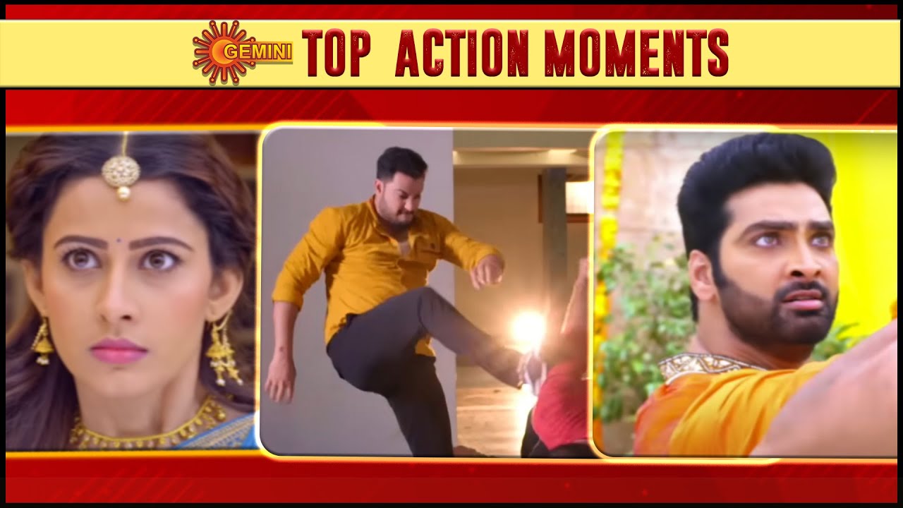 Action Moments of our favourite Telugu Serials | Best of 2022 | Gemini ...