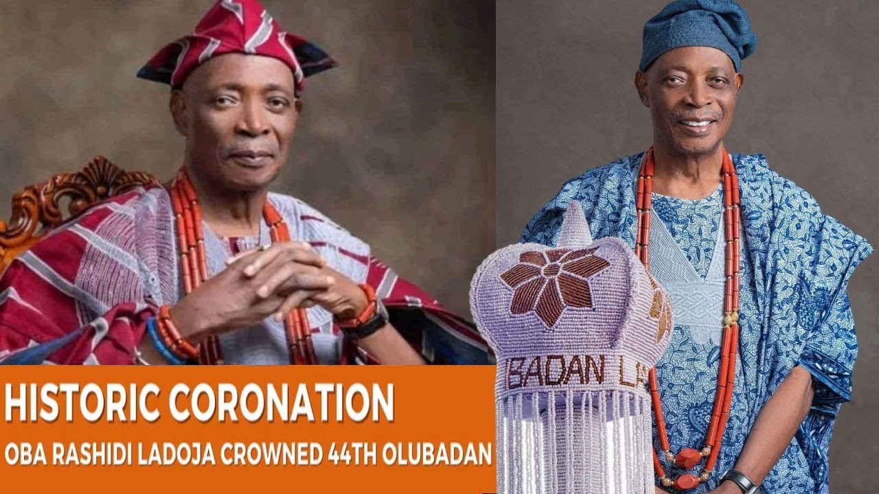 CROWNING OF OBA RASHEED ADEWOLU LADOJA AS 44TH OLUBADAN OF IBADAN 26TH ...